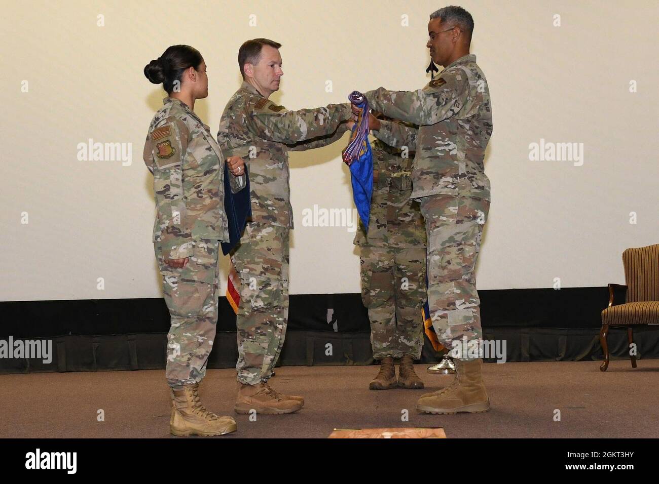 ROBINS AIR FORCE BASE, Ga. – Lt. Col. Dale Harrell, center, 78th ...