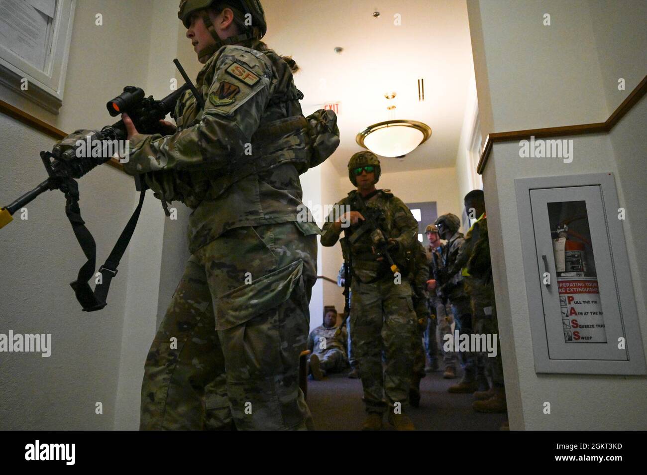 Staff Sgt. Ariel Shannon and Senior Airman Benjamin Richards, 633rd ...