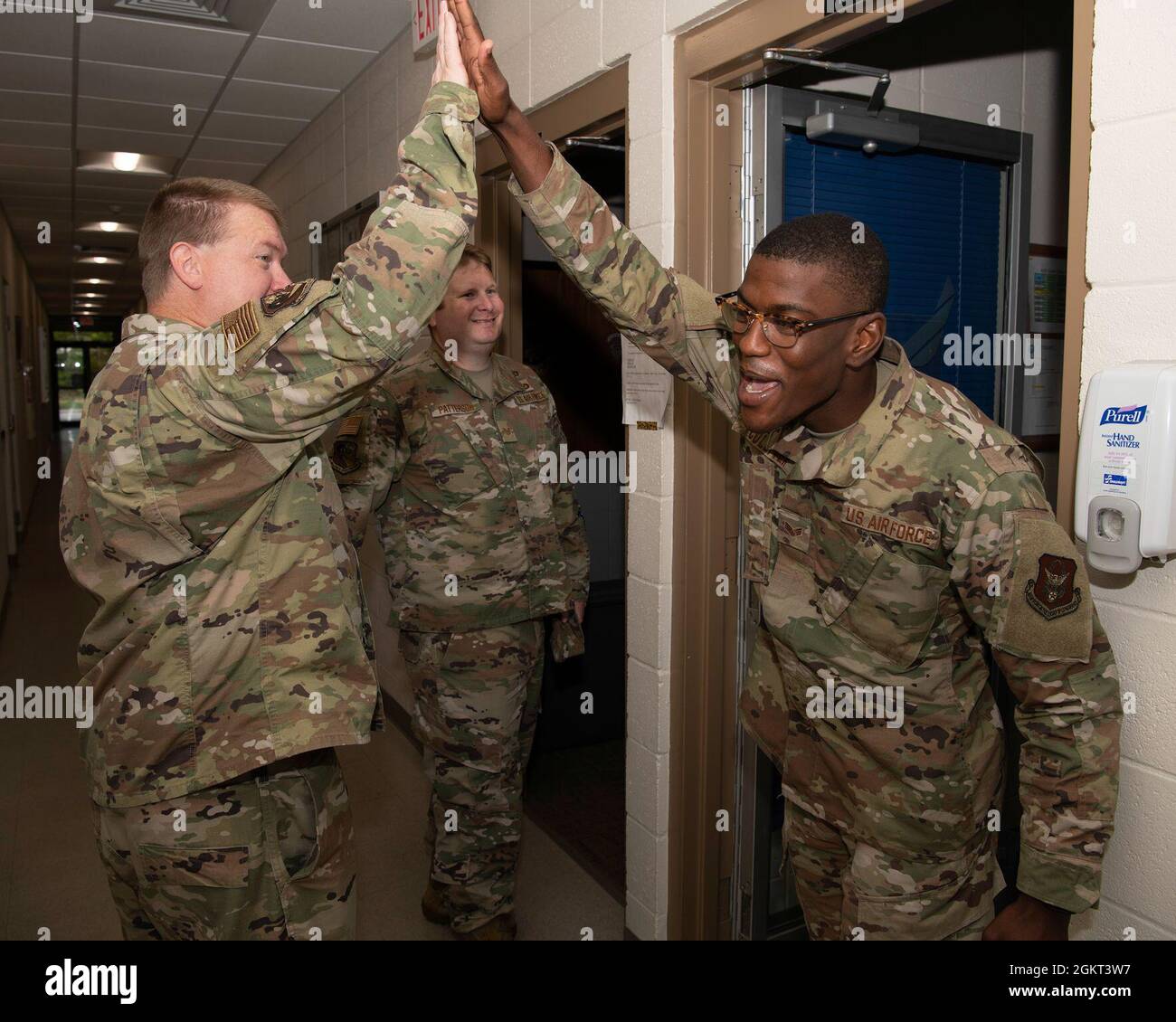 Capt. Eric Randall, a 919th Special Operations Wing chaplain, gives a ...