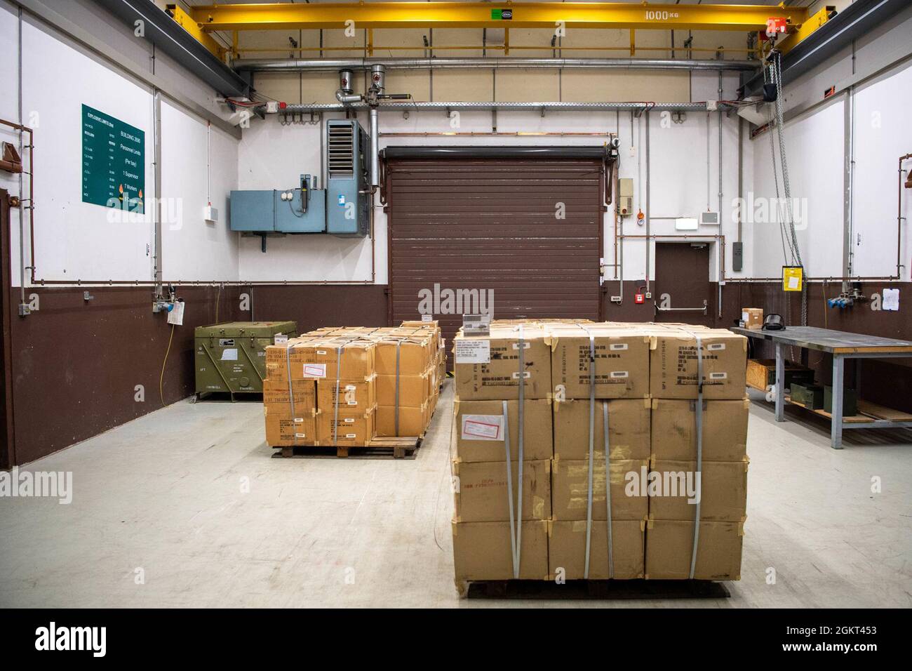 Boxes of chaff, a radar countermeasure used by aircraft that consist of ...