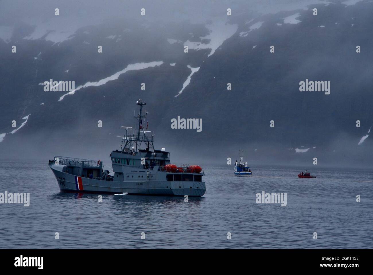The USCGC Maple (WLB 207) crew participate in a search and rescue and ...