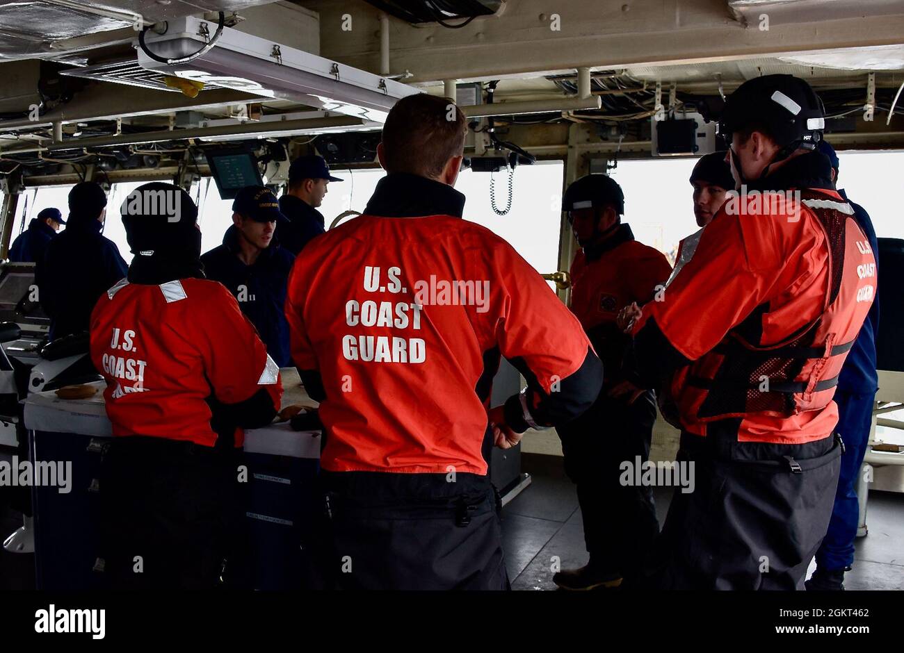 The USCGC Maple (WLB 207) crew participate in a search and rescue and ...