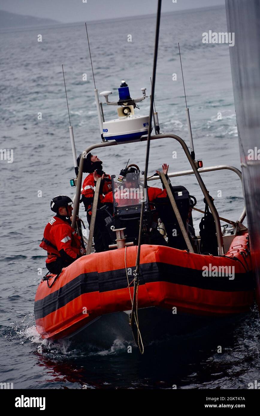 The USCGC Maple (WLB 207) crew participate in a search and rescue and ...