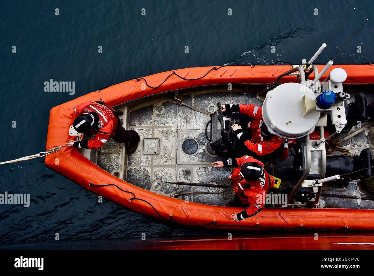 The USCGC Maple (WLB 207) crew participate in a search and rescue and ...