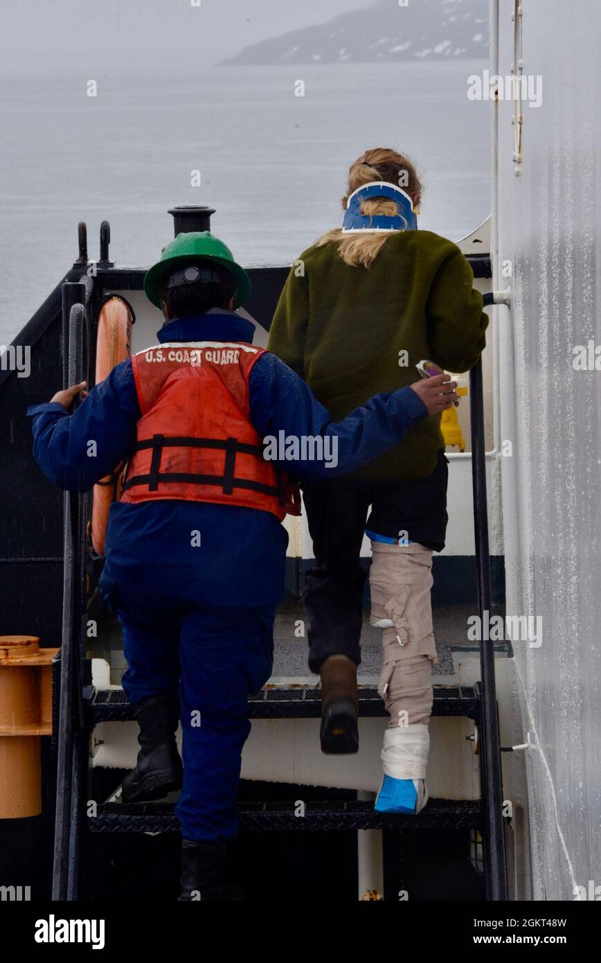 The USCGC Maple (WLB 207) crew participate in a search and rescue and ...