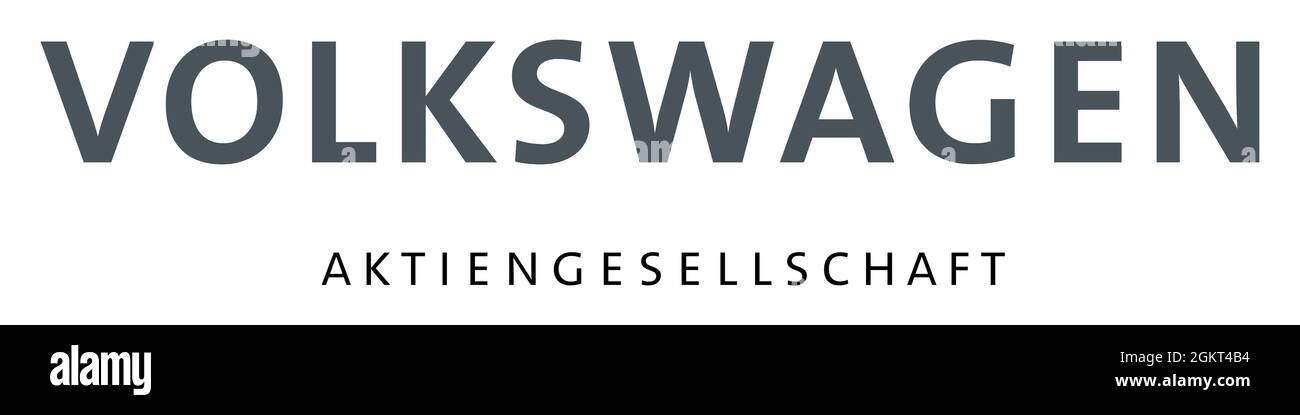 Company logo of the German automotive corporation Volkswagen VW based ...