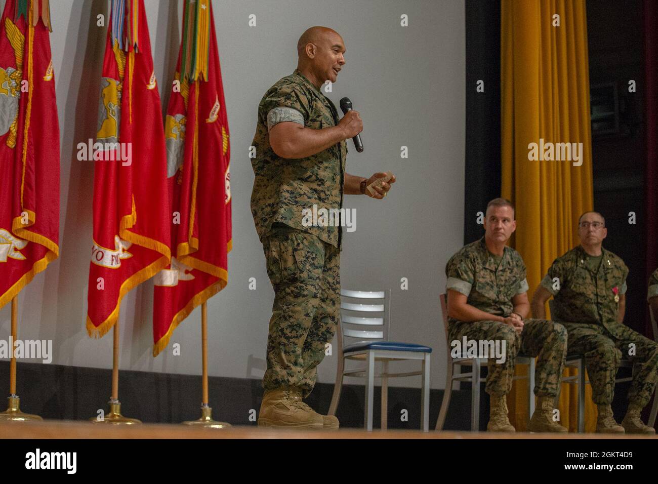 U.S. Marine Corps Brig. Gen. Brian Cavanaugh, commanding general of 1st ...