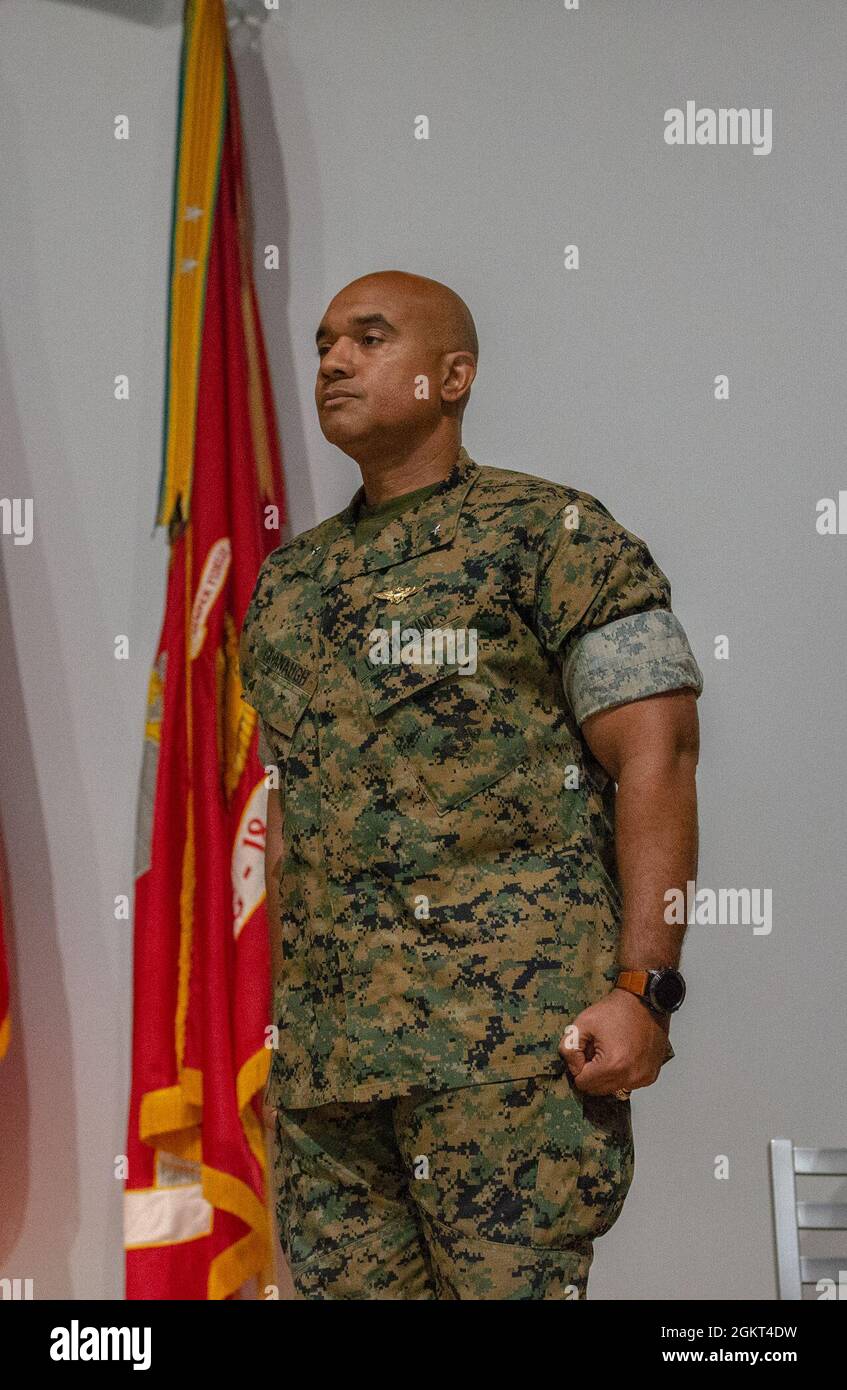 U.S. Marine Corps Brig. Gen. Brian Cavanaugh, commanding general of 1st ...