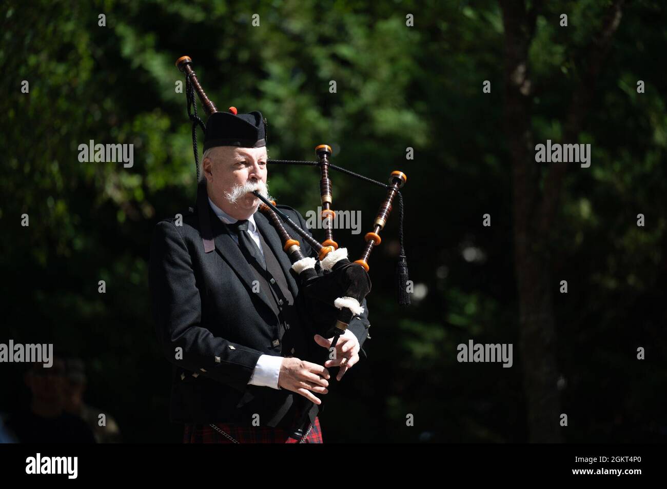 U.S. Air Force Lt. Col. (ret) Les Matheson performs “Amazing Grace ...