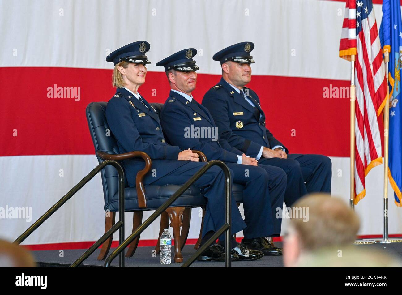 Maj. Gen. Kenneth T. Bibb Jr., 18th Air Force commander, Col. John ...