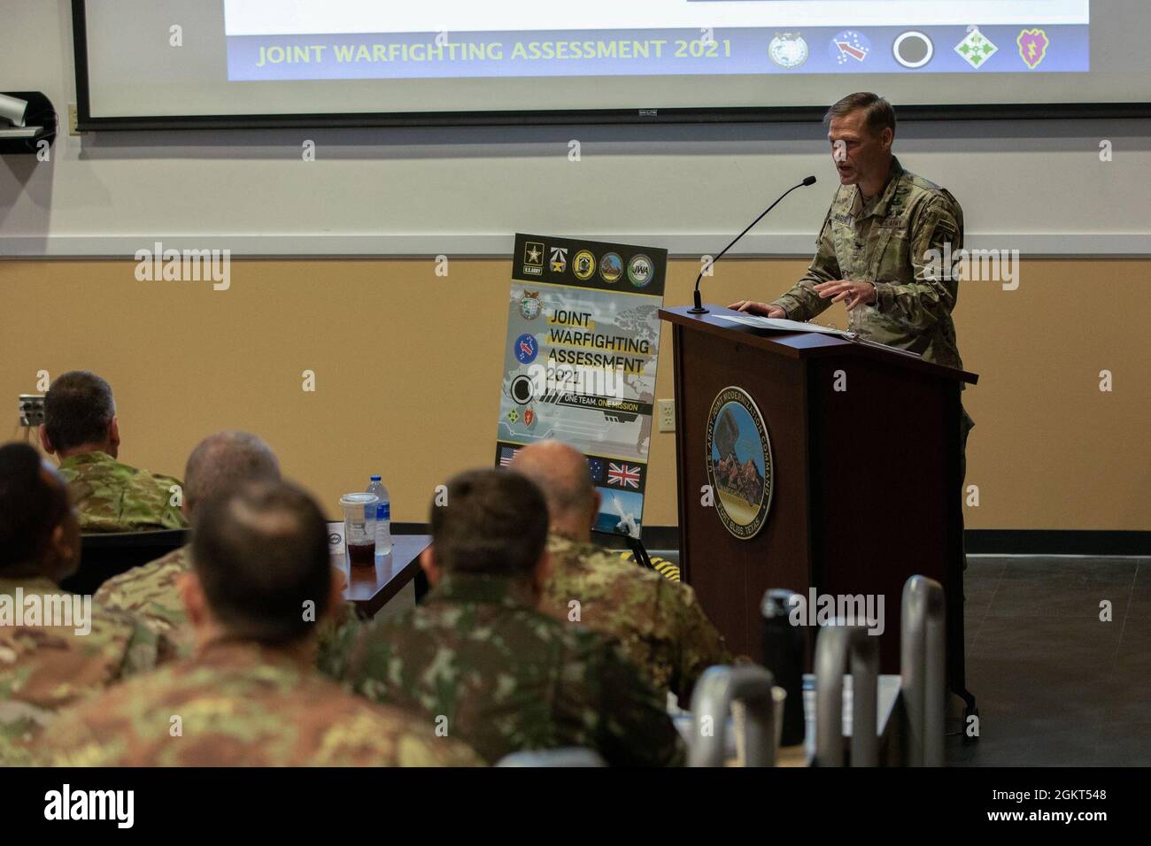 Col. Tobin Magsig, commander of the Joint Modernization Command, speaks ...