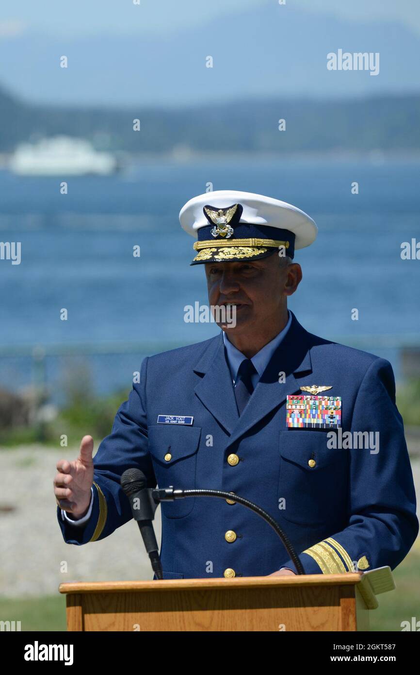 Rear Admiral Anthony "Jack" Vogt, commander, 13th Coast Guard District ...