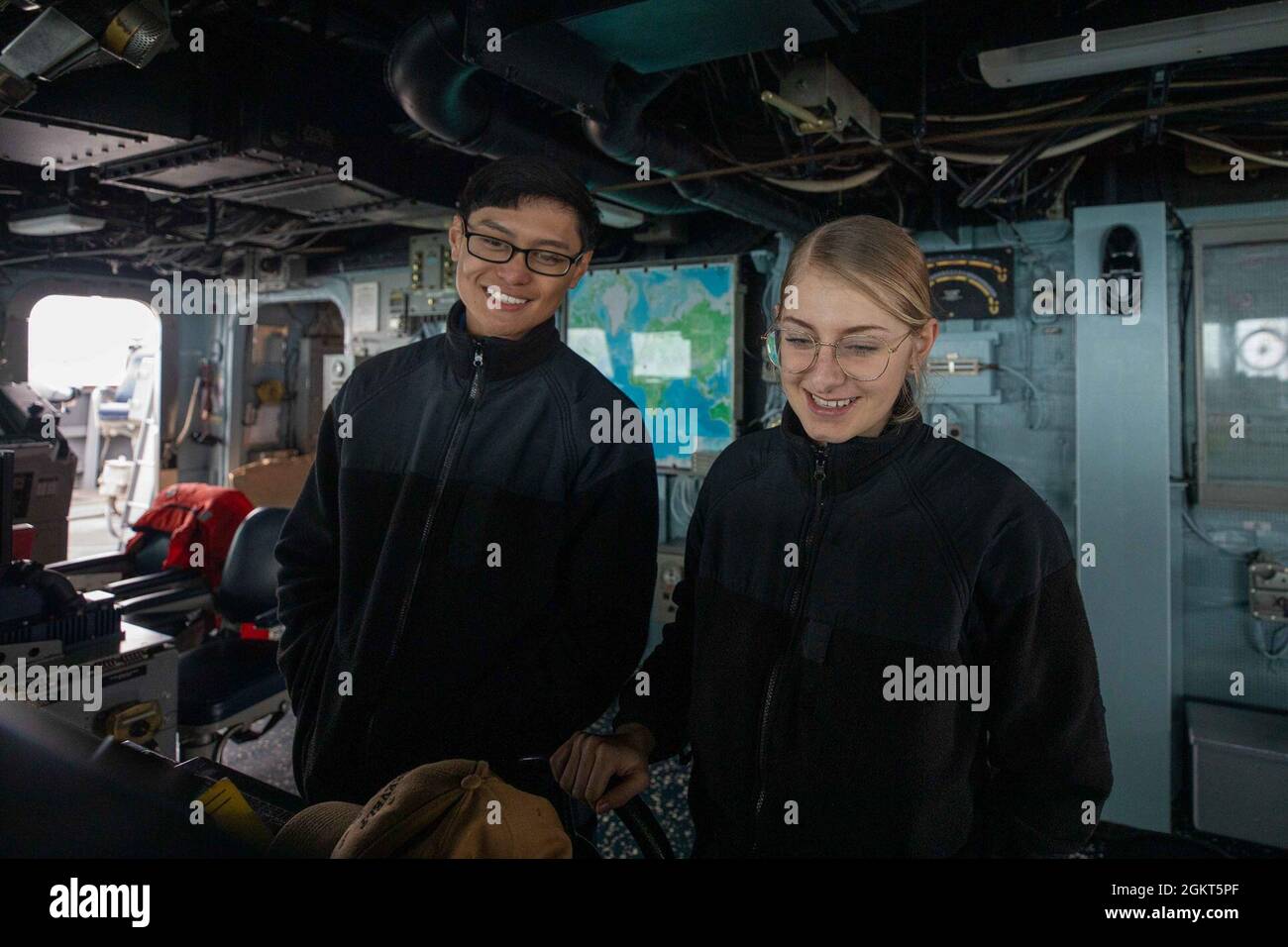 ARCTIC OCEAN (June 26, 2021) Seaman Isabella Molin, right, and ...