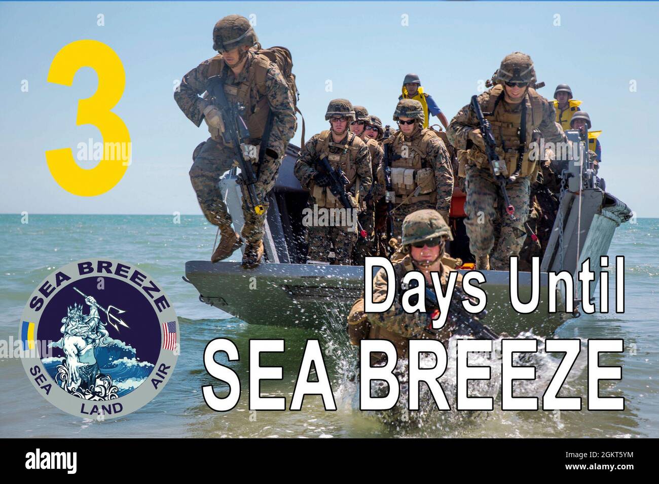 Three more days until the kick off of Exercise Sea Breeze 2021 ...