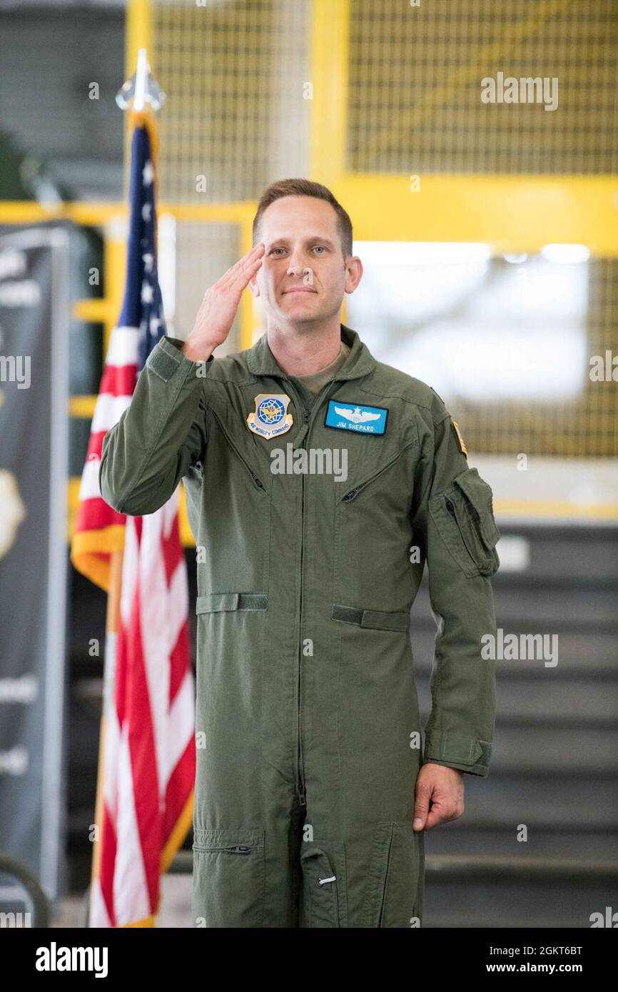 Lt. Col. James Shepard accepts his first salute as commander of the 9th ...