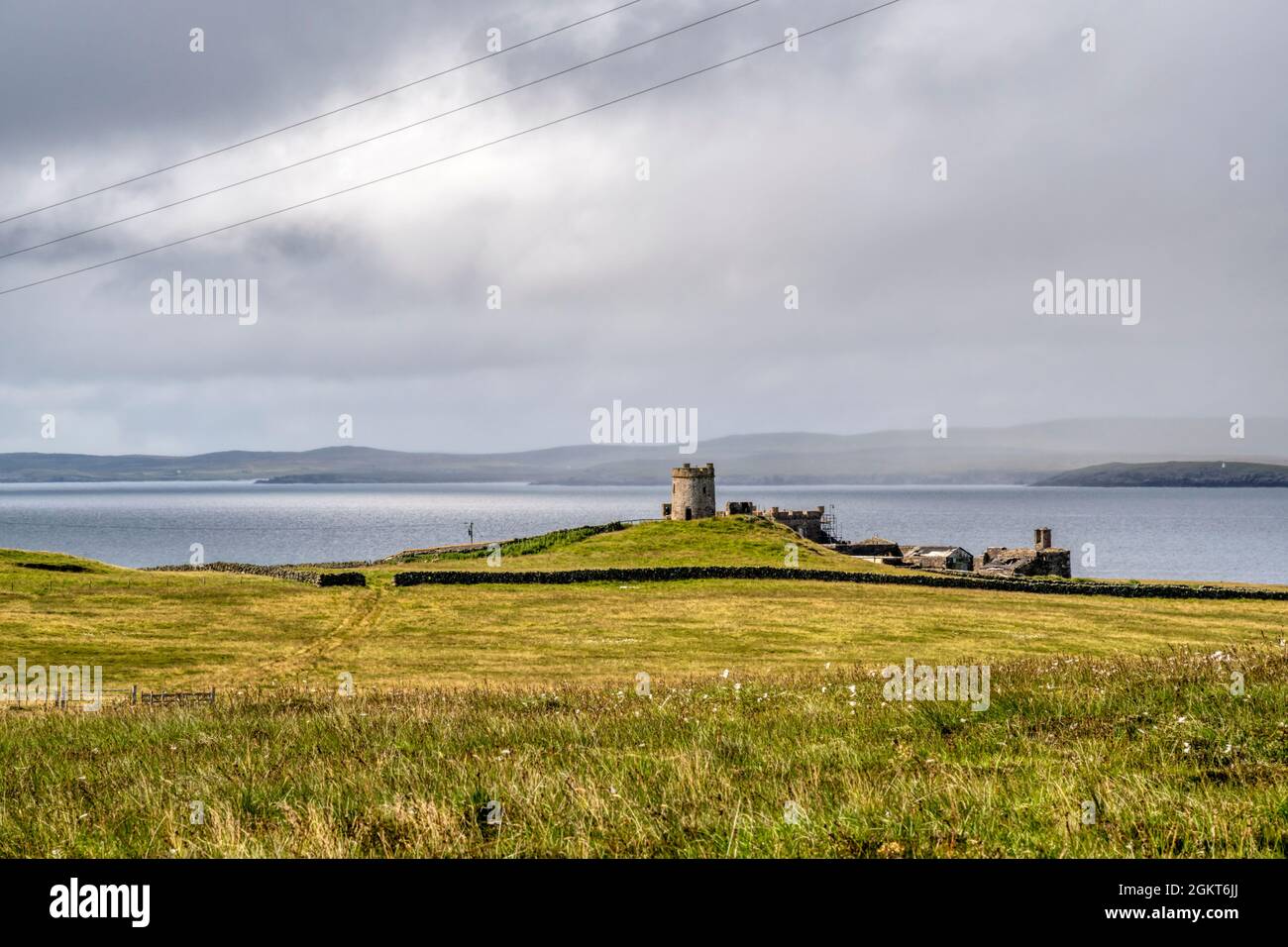 The folly behind Brough Lodge on the island of Fetlar is built on the ...