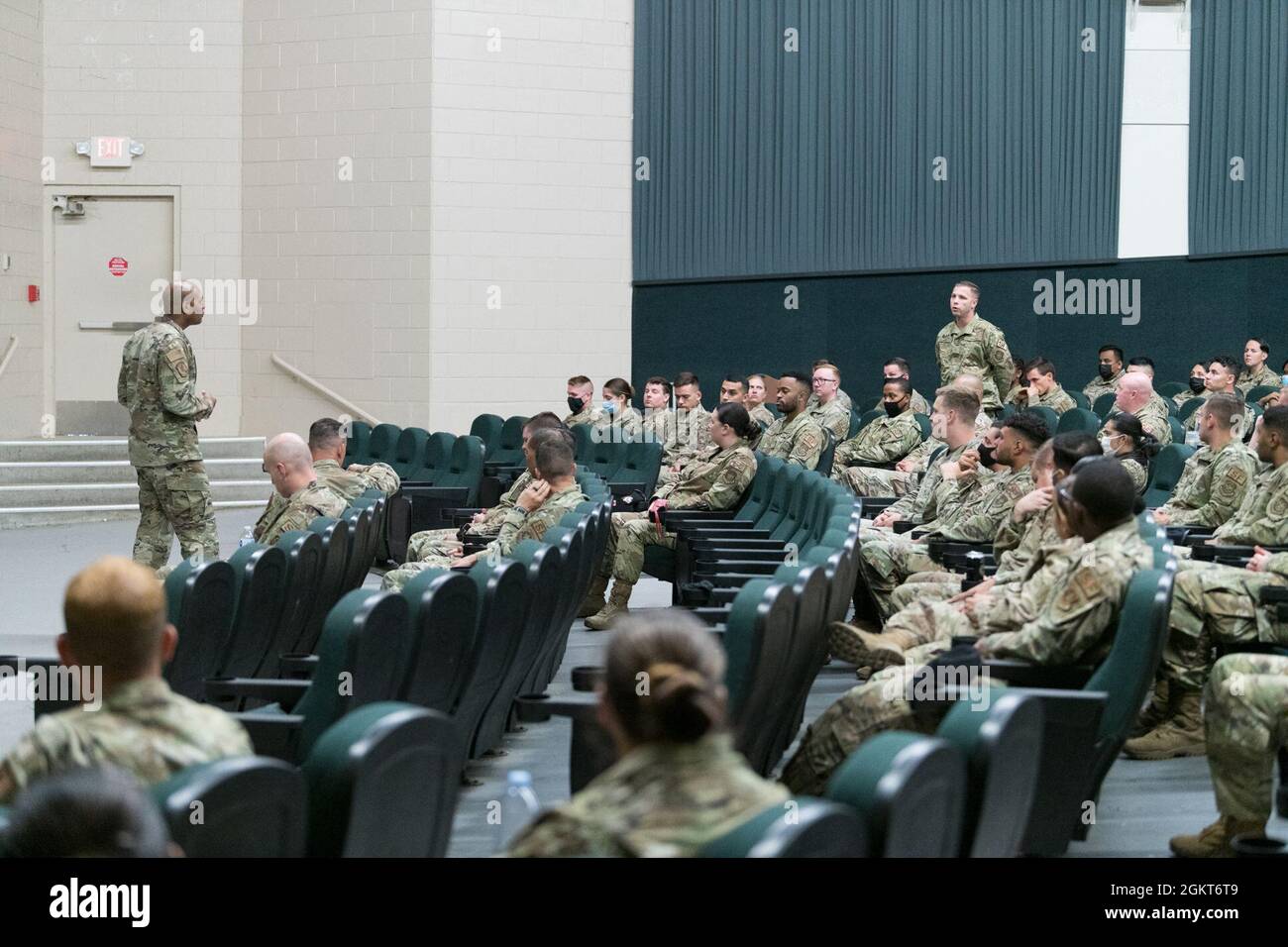 Brig. Gen. Roy Collins(left) , the Security Forces director, Deputy of ...