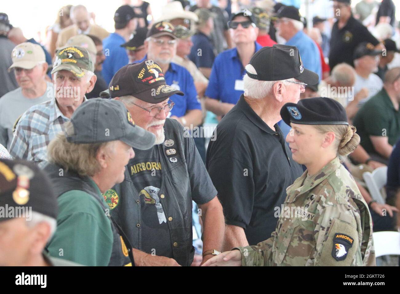 Command Sergeant Major Veronica Knapp, 101st Airborne Division (Air Assault) senior enlisted ...