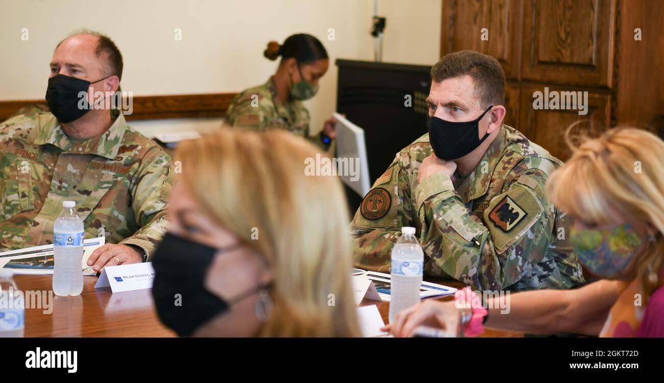 U.S. Air Force Lt. Gen Michael A. Loh, right, director, Air National ...