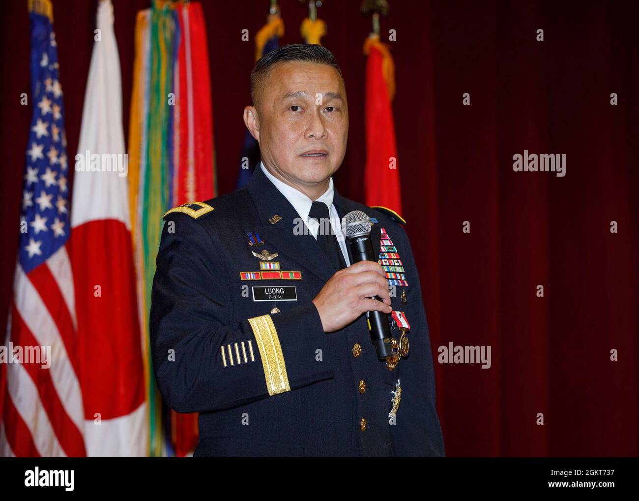 Maj. Gen. Viet X Luong's retirement ceremony took place at Camp Zama ...