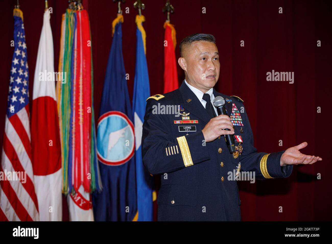 Maj. Gen. Viet X Luong's retirement ceremony took place at Camp Zama ...