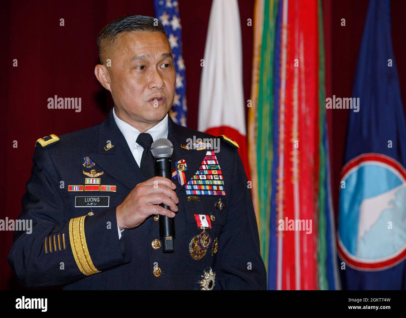 Maj. Gen. Viet X Luong's retirement ceremony took place at Camp Zama ...