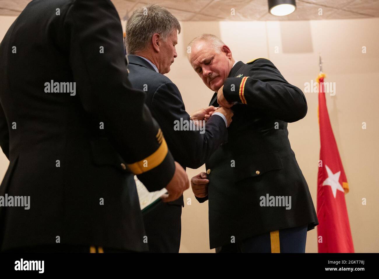 Col. Terry Jenkins is presented with awards at his retirement ceremony ...