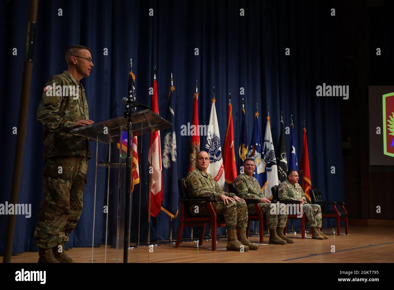 U.S. Army Col. Stephen Walker, 678th Air Defense Artillery Brigade Task ...