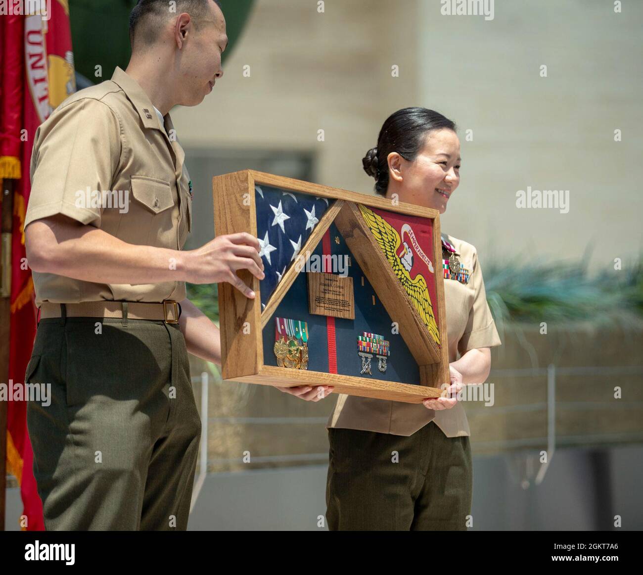 U.S. service members are joined by the family and friends of U.S ...