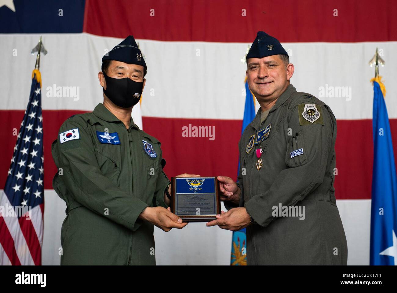 Col. John Gonzales, U.S. Air Force 51st Fighter Wing outbound commander ...