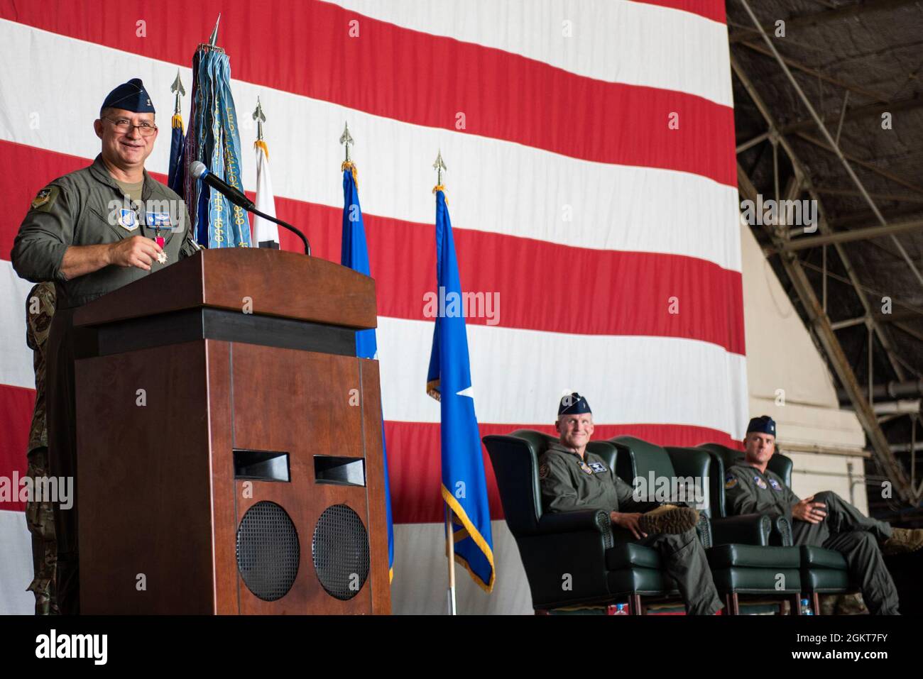 Col. John Gonzales, U.S. Air Force 51st Fighter Wing outbound commander ...