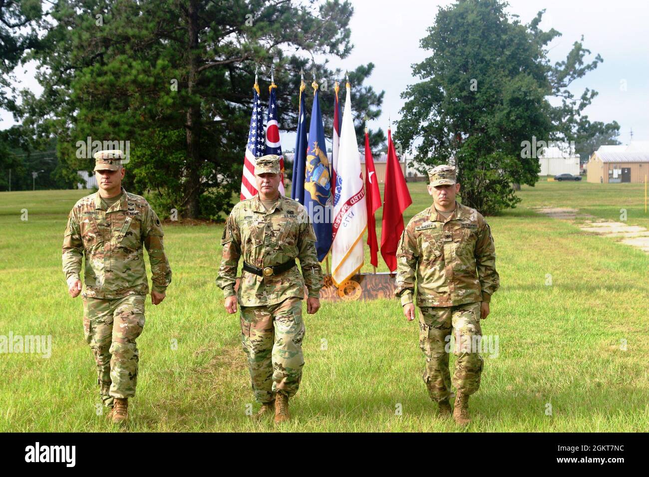Col. Matthew Woodruff (from left), outgoing 37th Infantry Brigade ...