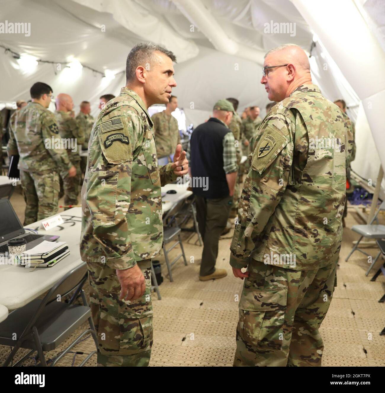 Brig. Gen. Gen. Jeffrey C. Coggin (left), commanding general of the U.S ...