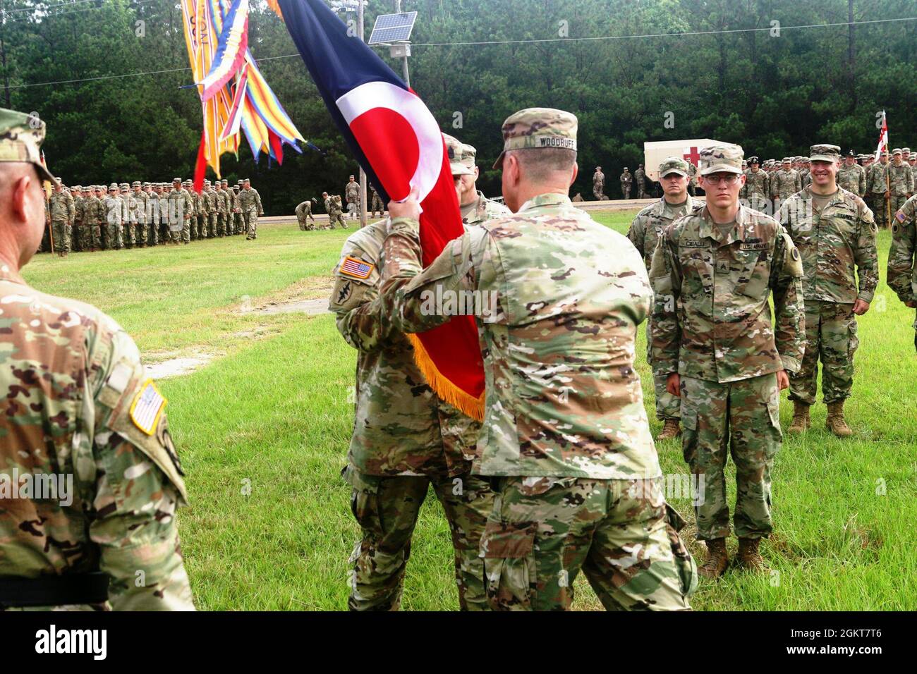 Col. Matthew Woodruff (right), 37th Infantry Brigade Combat Team ...