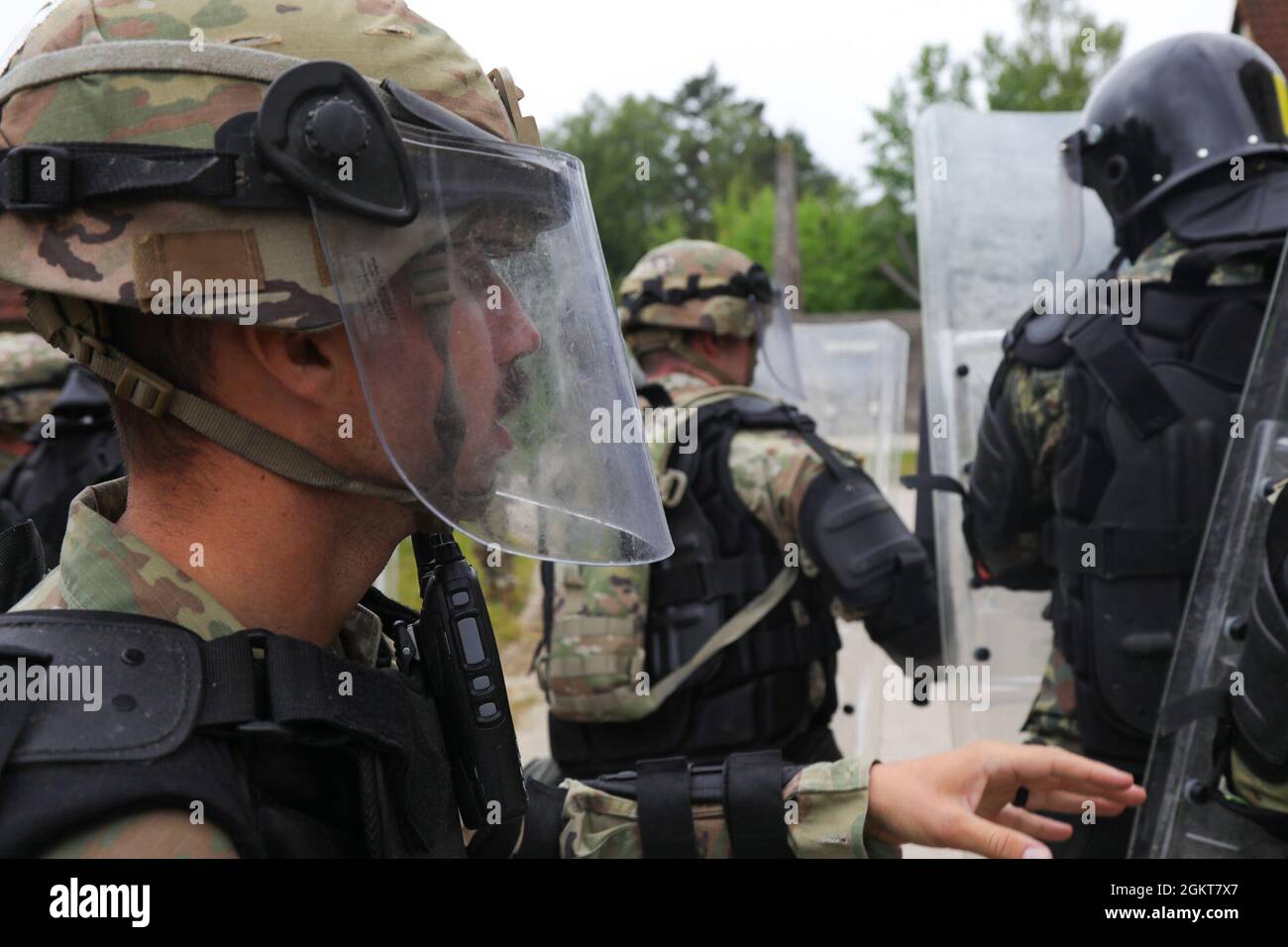 Soldiers from A TRP, 1st Squadron, 172nd Cavalry Regiment, 86th ...