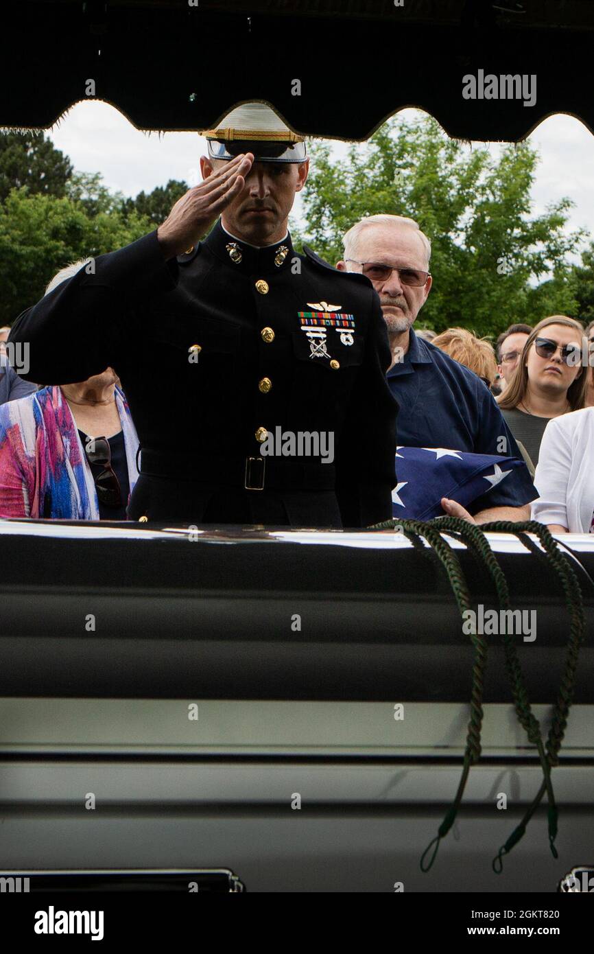 U.S. Marine Corps Capt. August Valentine, a company commander with 1st ...