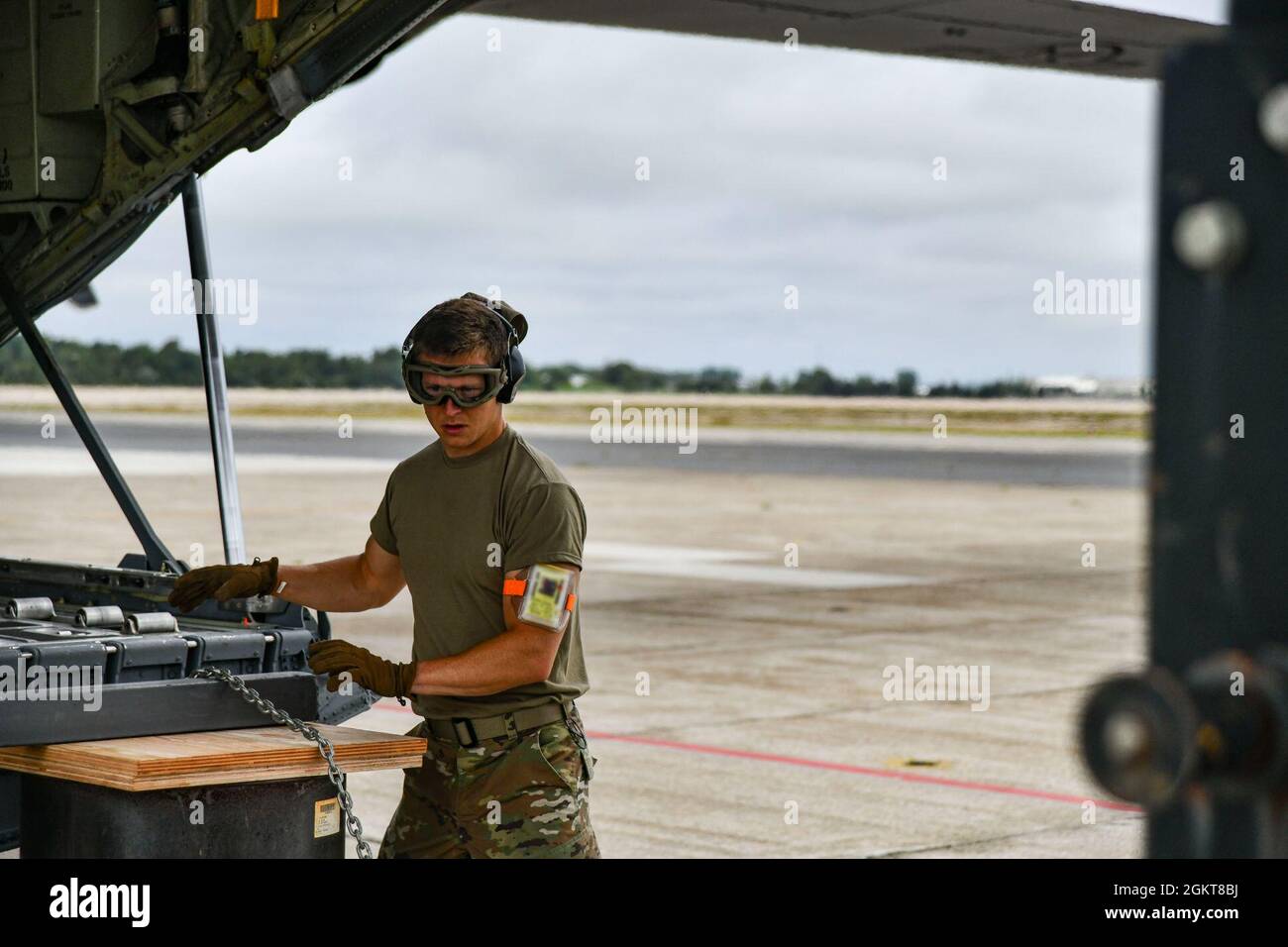 U.S. Air Force Staff Sgt. Trevor Williams with the 143d Airlift Wing ...