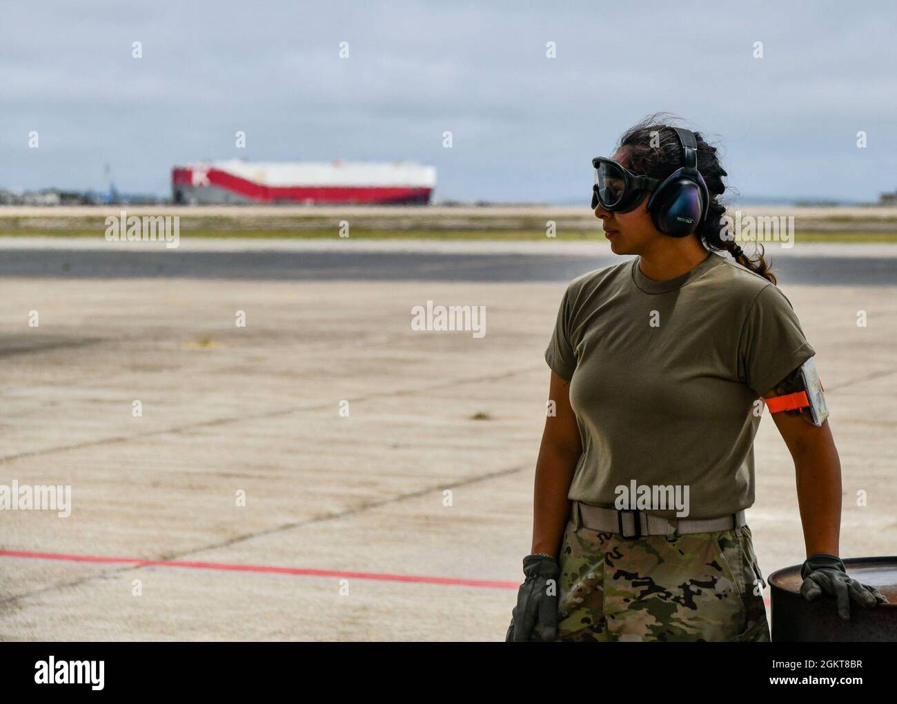 U.S. Air Force Staff Sgt. Laura Vigil with the 143d Airlift Wing ...