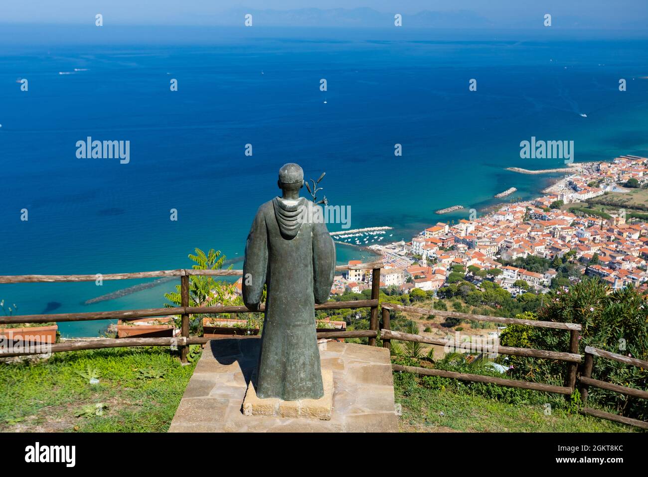 Panorama of the old town of castellabate, on cilento coast, italy Stock ...