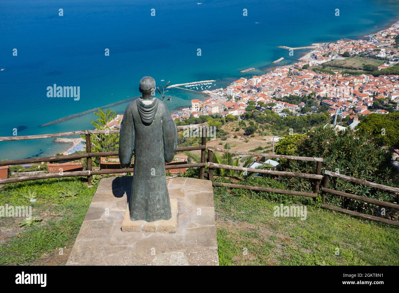 Panorama of the old town of castellabate, on cilento coast, italy Stock ...