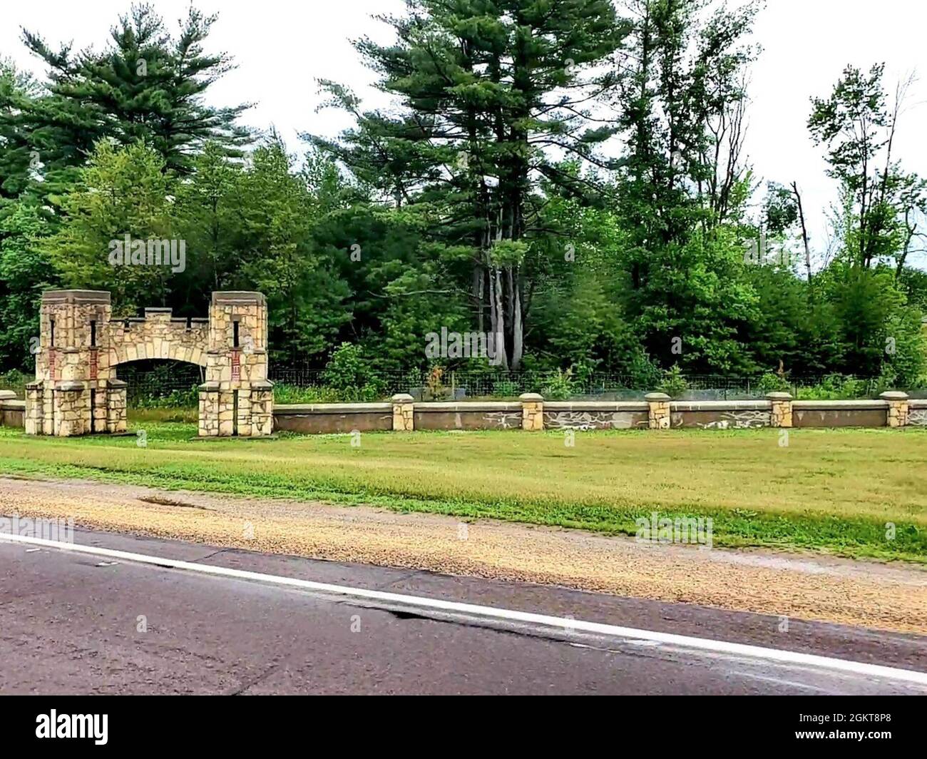A gate section built by the Works Progress Administration in 1941 is ...