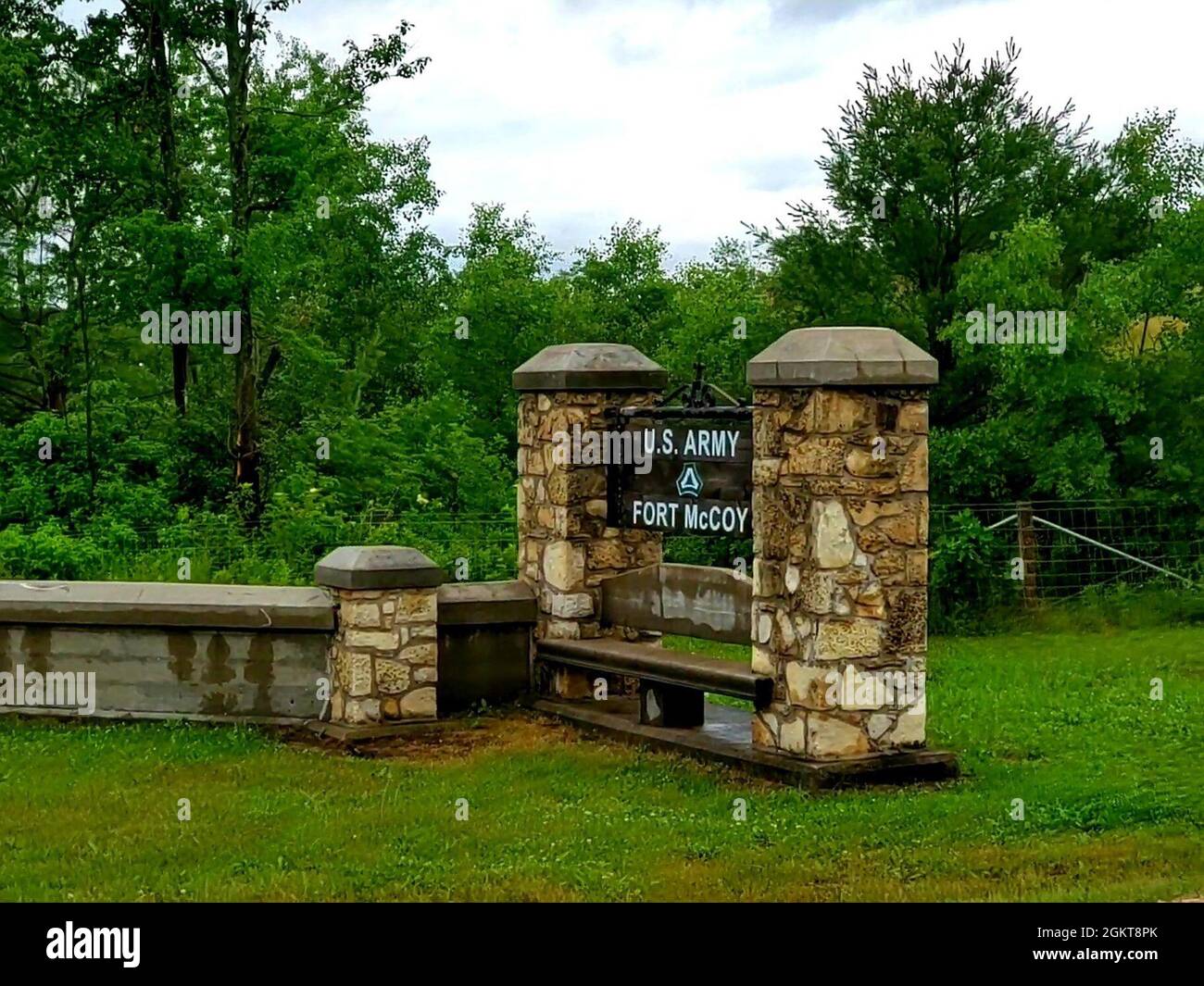 A gate section built by the Works Progress Administration in 1941 is ...