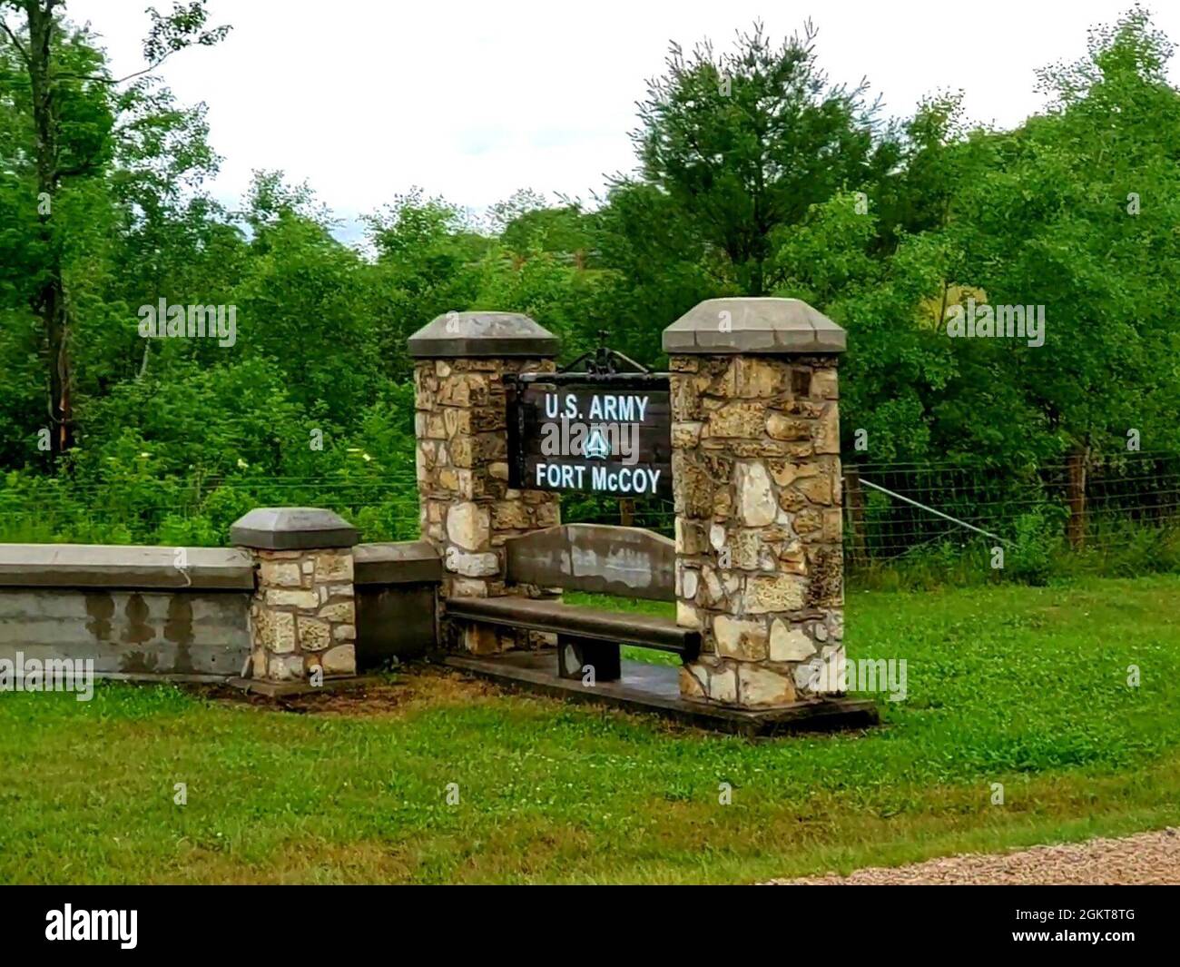 A gate section built by the Works Progress Administration in 1941 is ...