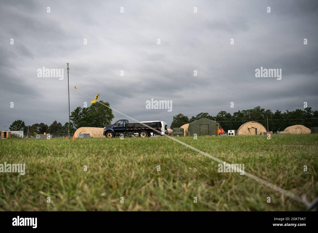 The Joint Incident Site Communication Capability (JISCC) set up on site ...
