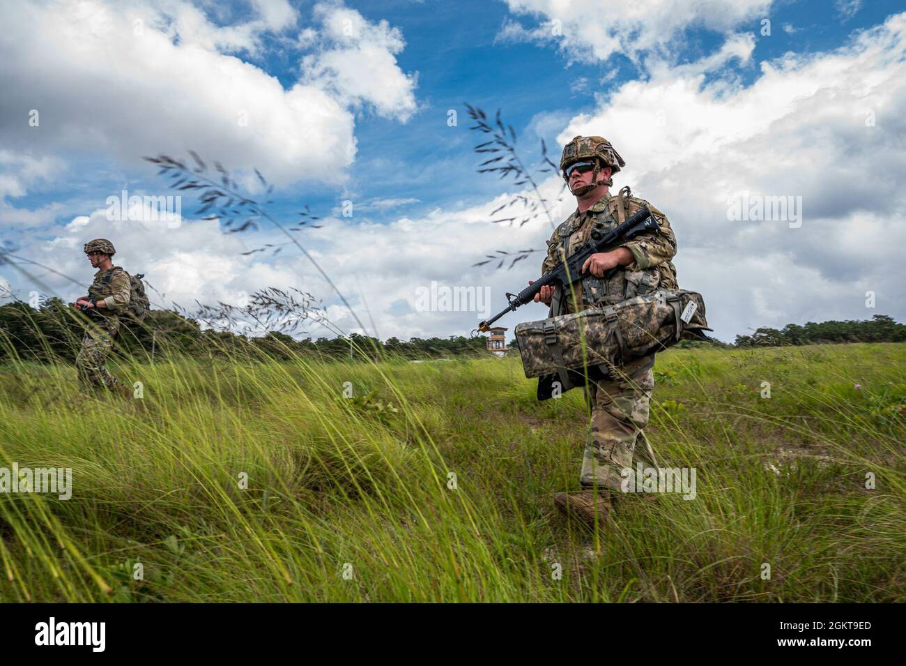 U.S. Army Soldiers perform tactical movements during a situational ...