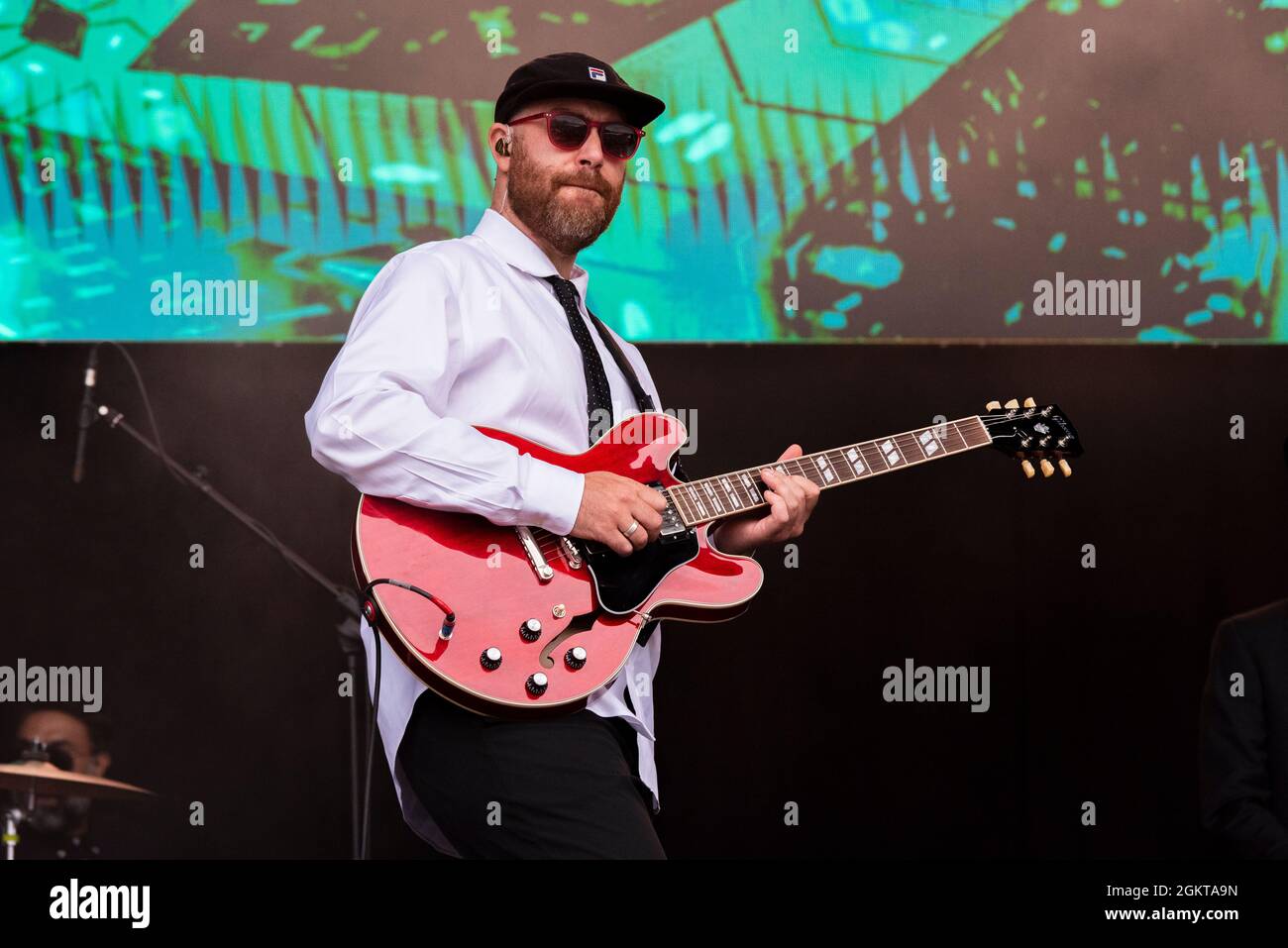 Gentleman's Dub Club performing at a music concert festival in Garon ...