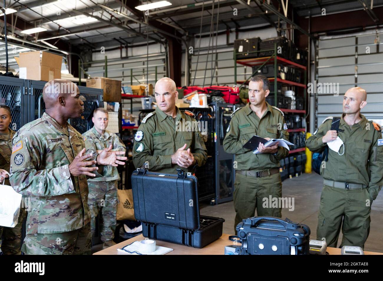 New York Army National Guard, Maj. Del Gustave, of the 24th Civil ...