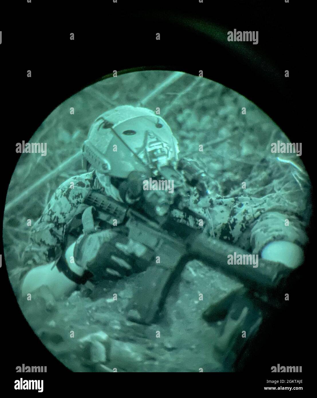 A U.S. Marines with 2d Reconnaissance Battalion (2d Recon), 2d Marine ...