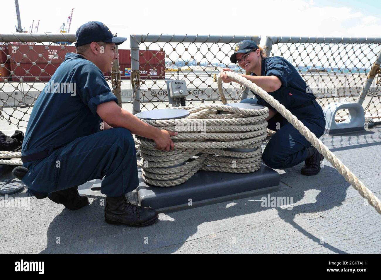 ODESSA, Ukraine (June 27, 2021) Sonar Technician (Surface) 3rd Class ...