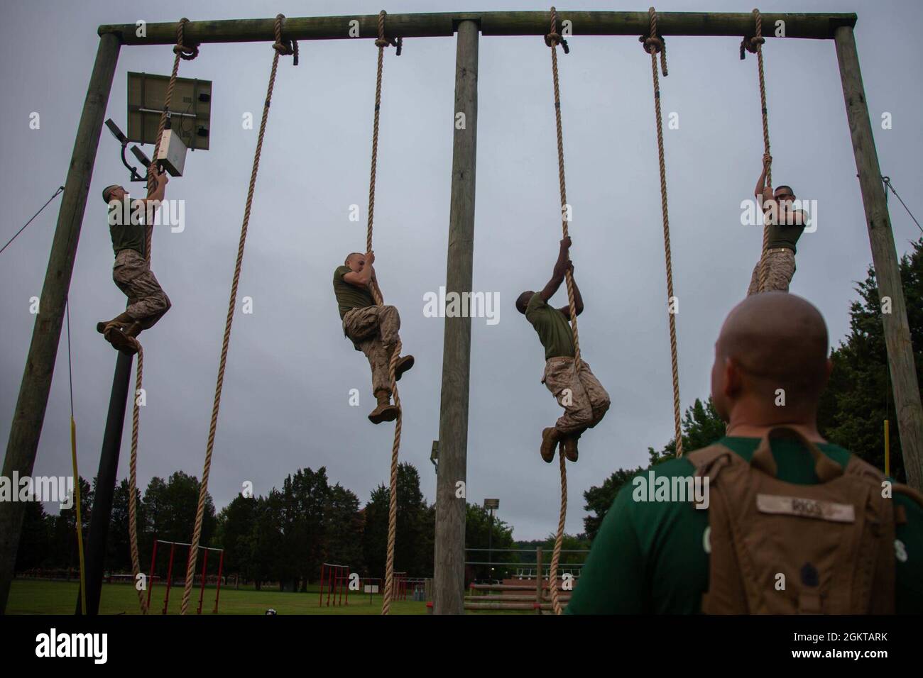 U.S. Marine Corps officer candidates from Lima Company, platoon leaders ...